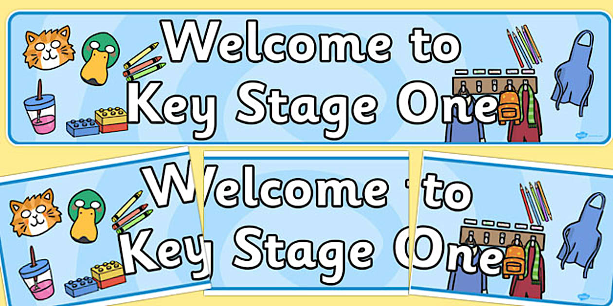 👉 Welcome to Key Stage One Display Banner (teacher made)