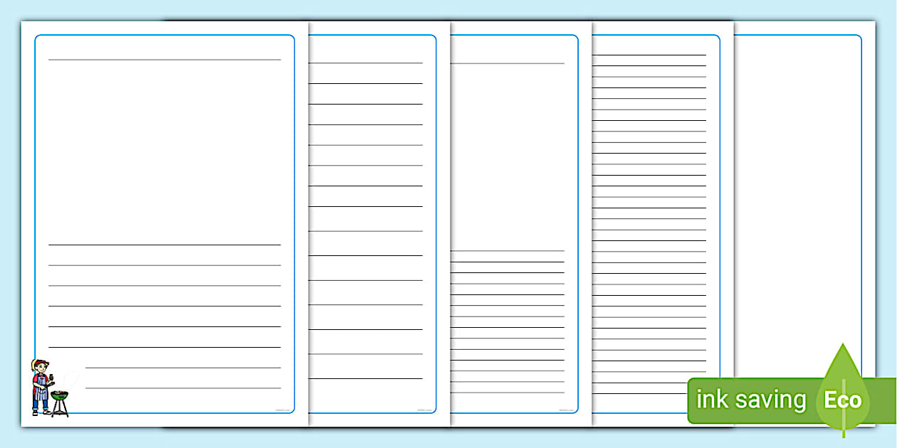 Barbecue Page Border Sheet (teacher made) - Twinkl