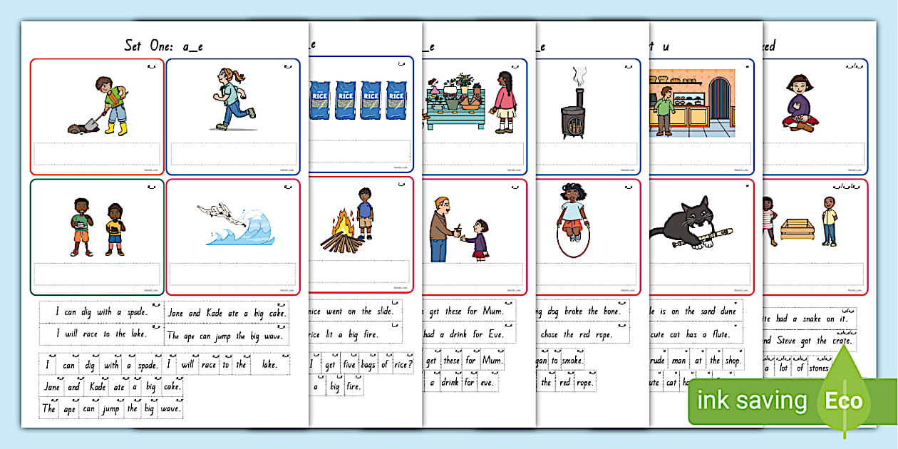 Long Vowel Patterns - Decodable Story Pictures - Twinkl NZ