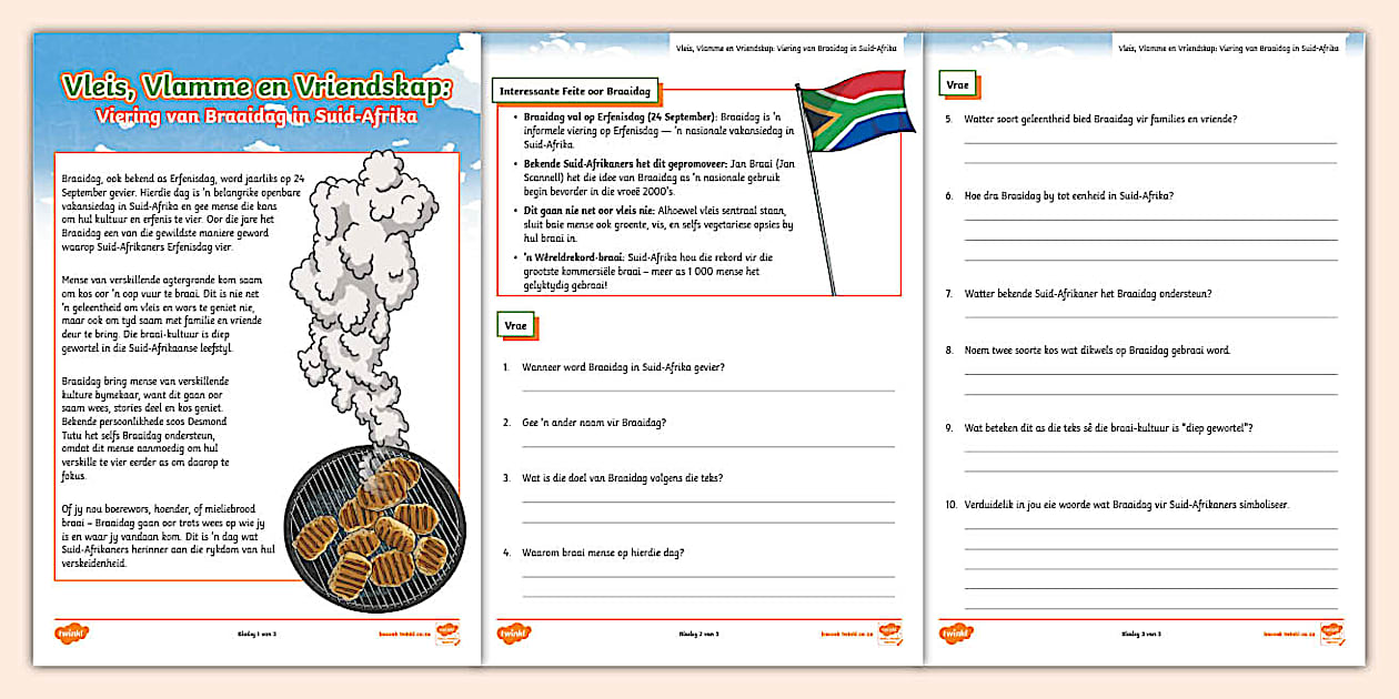 Vleis, Vlamme en Vriendskap: Viering van Braaidag in Suid-Afrika ...