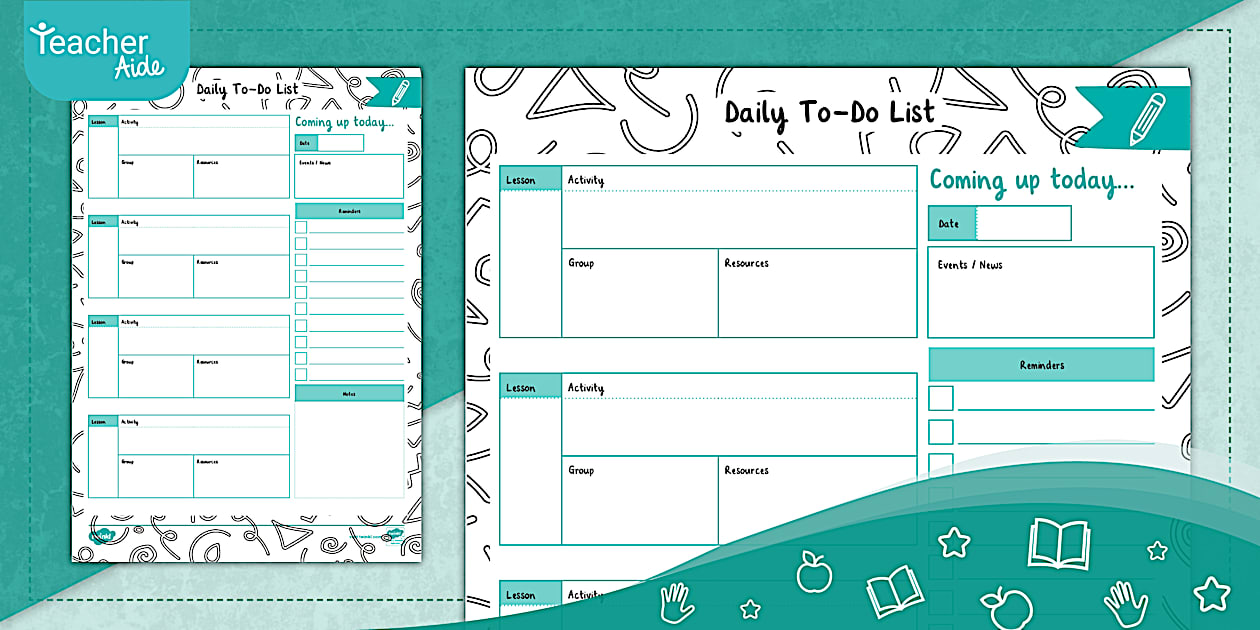 Teacher Aide | Daily To Do List (teacher made) - Twinkl
