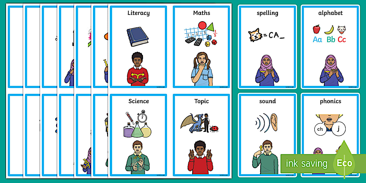 BSL Classroom Signs and Labels (teacher made) - Twinkl
