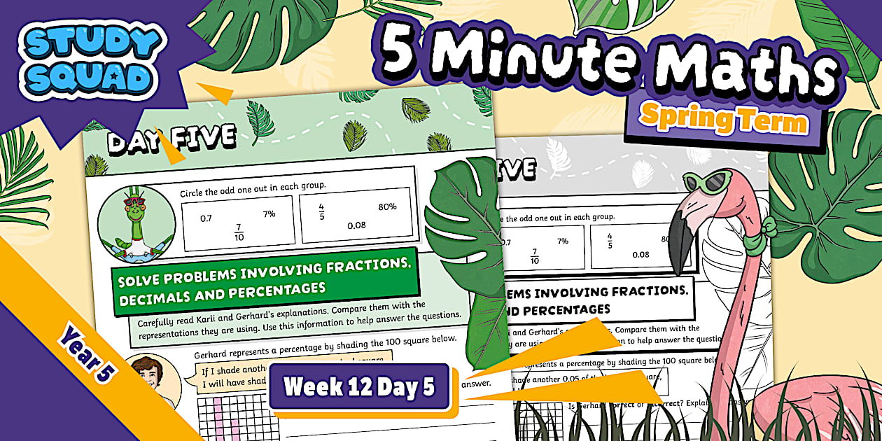 👉 Study Squad 5 Minute Maths - Year 5 Spring - Week 12 Day 5