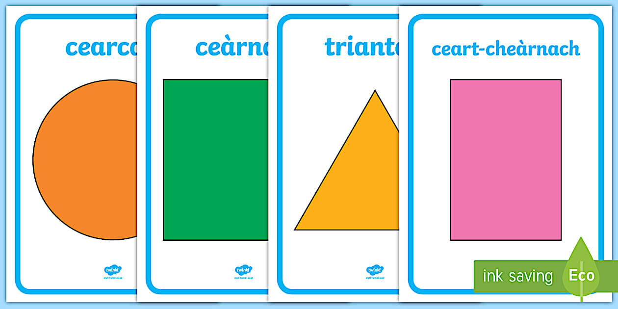 Postairean cumaidhean 2D airson sgoilearan nan Tràth Ìrean