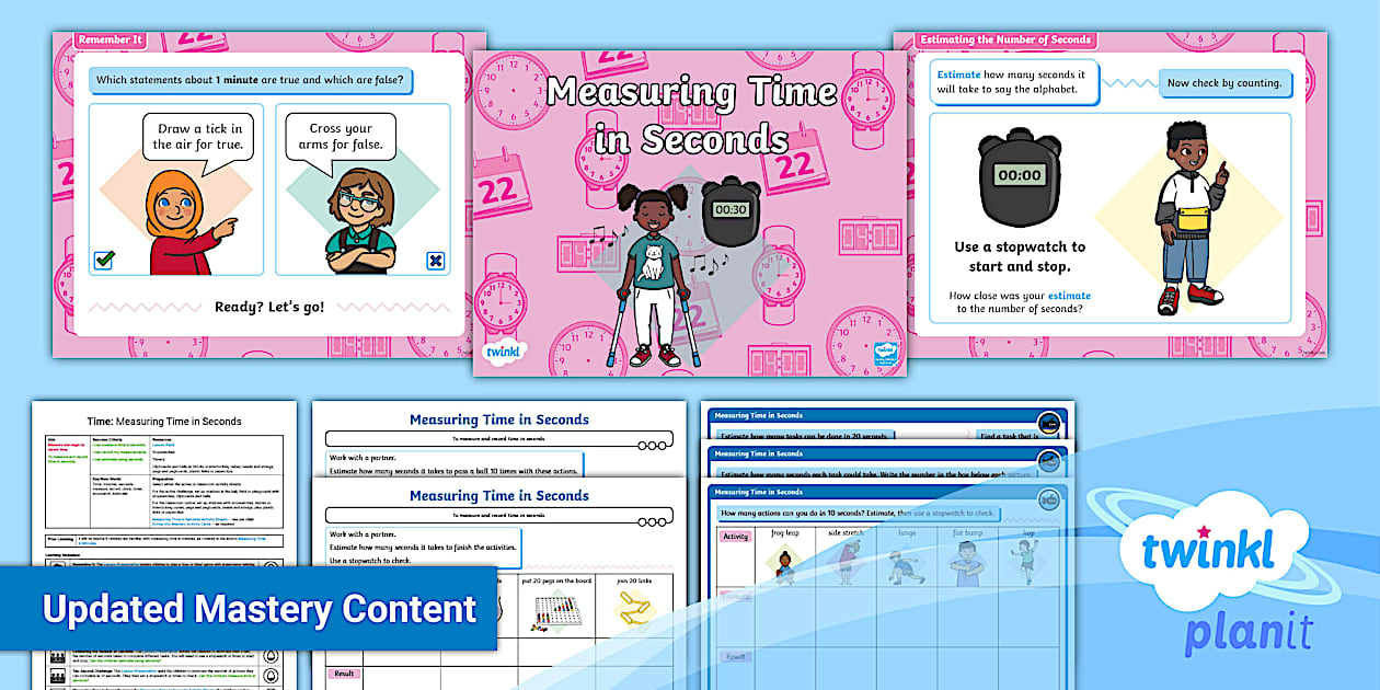 👉 Y1 Measuring Time PlanIt Maths Lesson 2 - Twinkl
