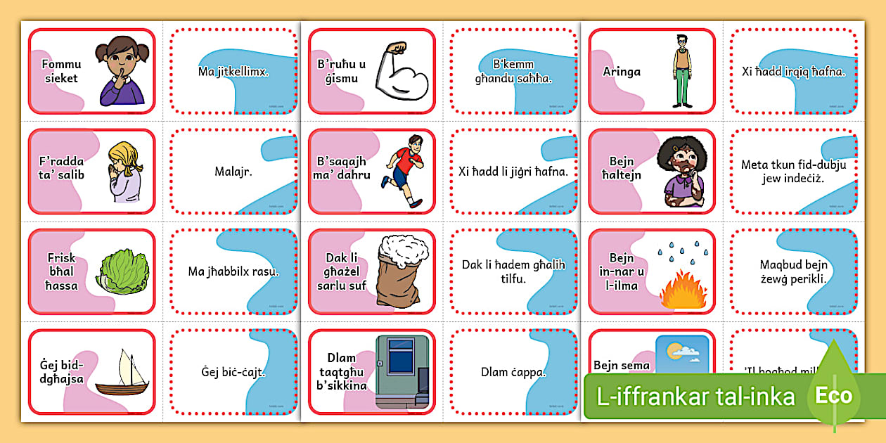 L-Idjomi: Qabbel il-Karti (Teacher-Made) - Twinkl