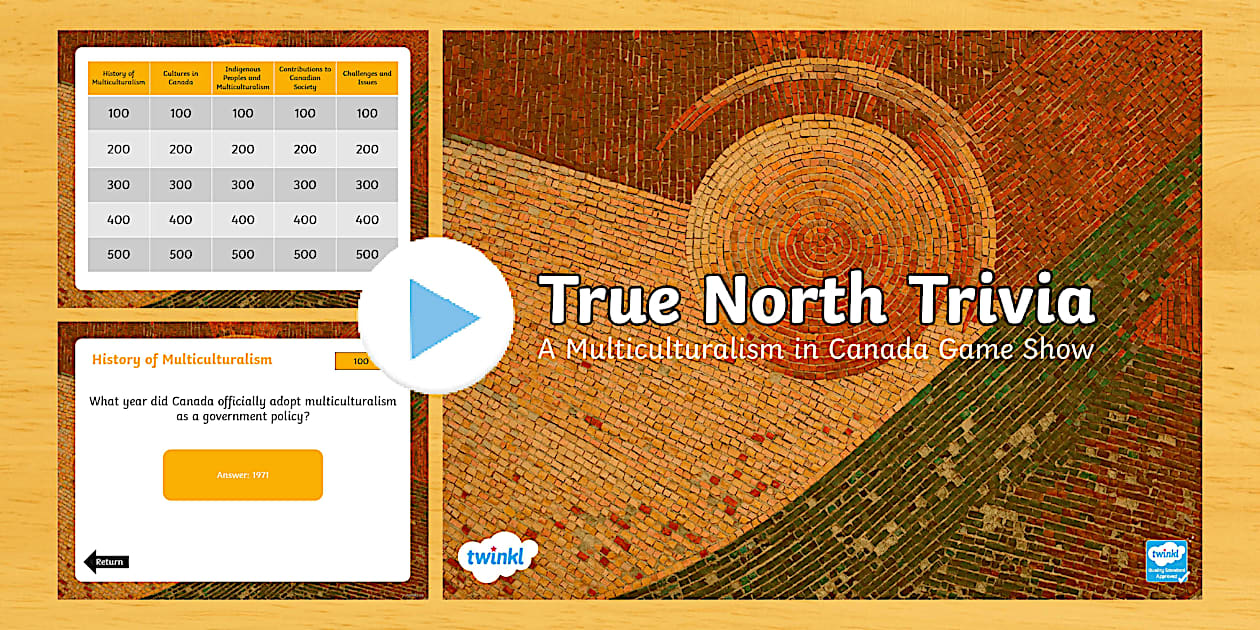 True North Trivia PowerPoint I Canada Multicultural Day