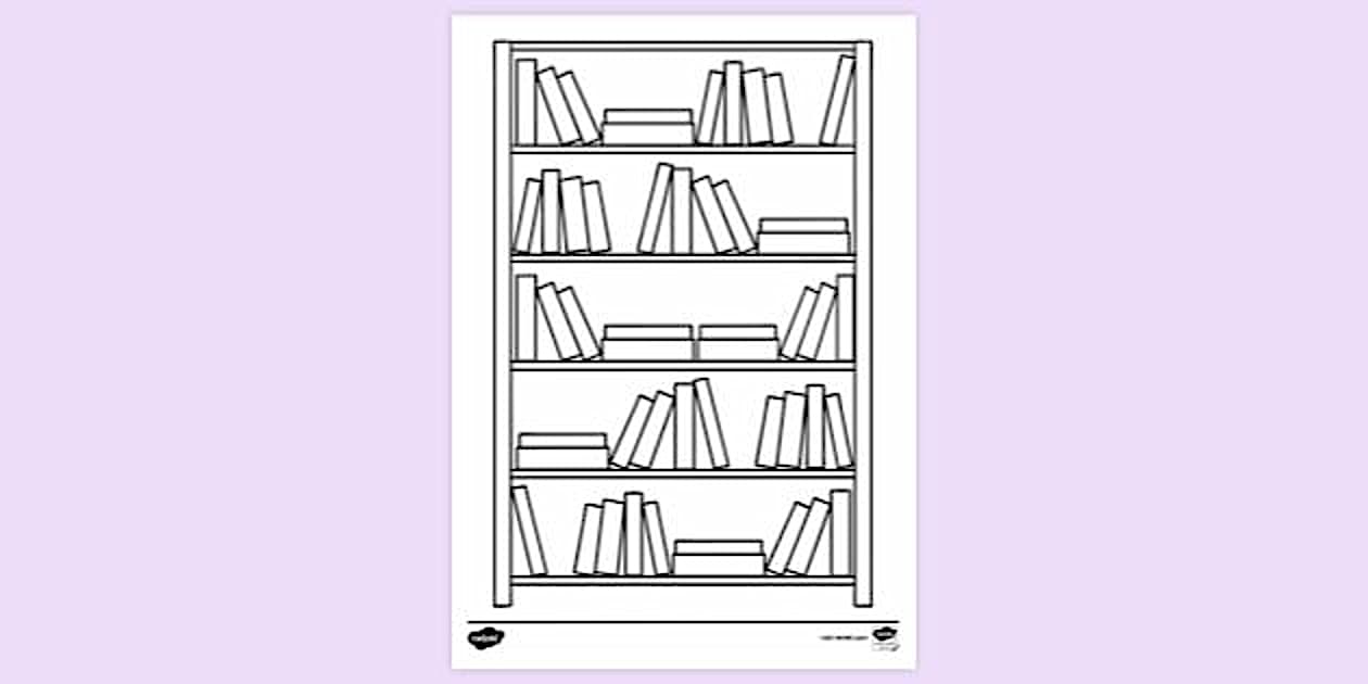 Book Colouring Page - Colouring - KS1 (teacher made)