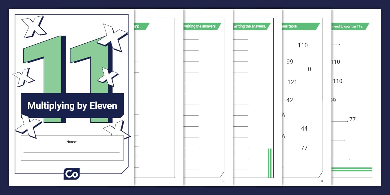Reinforcing Number: Multiplying By 11 Activity Booklet