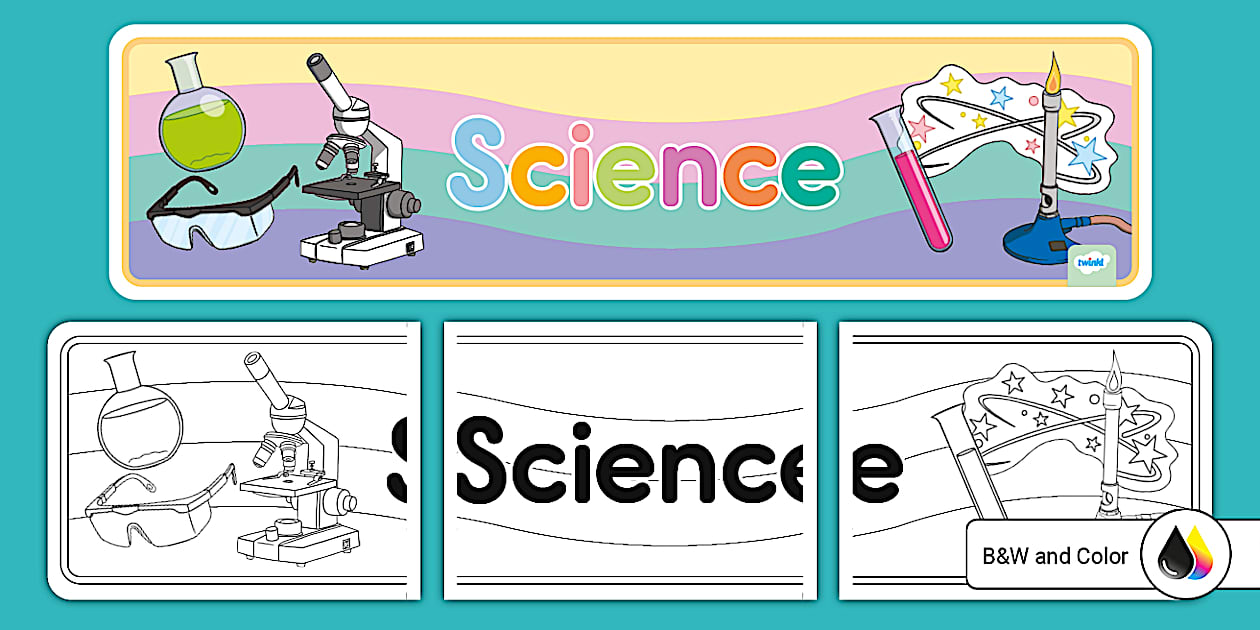 Science Banner (teacher made) - Twinkl