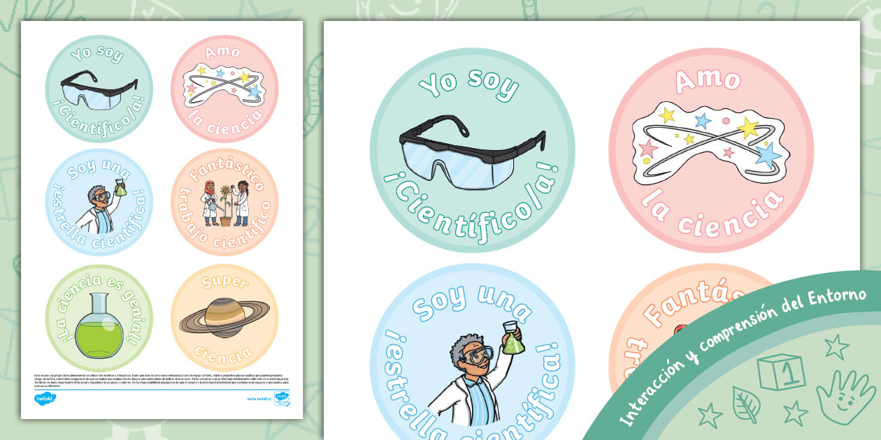 Stickers | Científicos | Reconocimientos | Ciencias