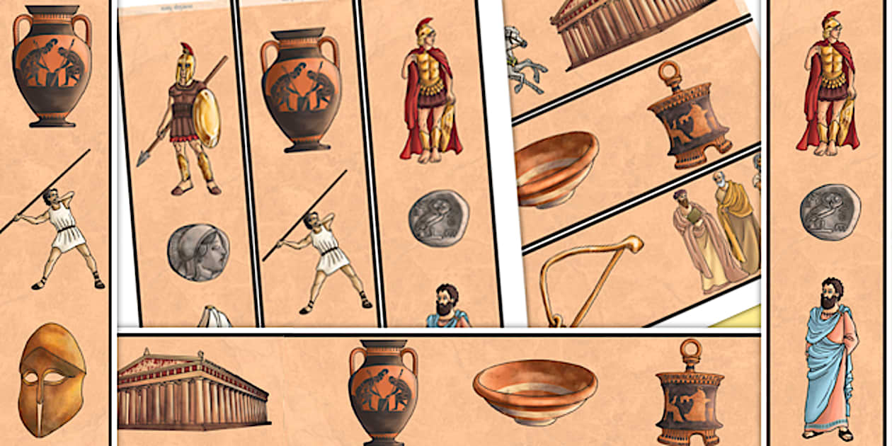 Ancient Greece Display Borders (teacher made) - Twinkl
