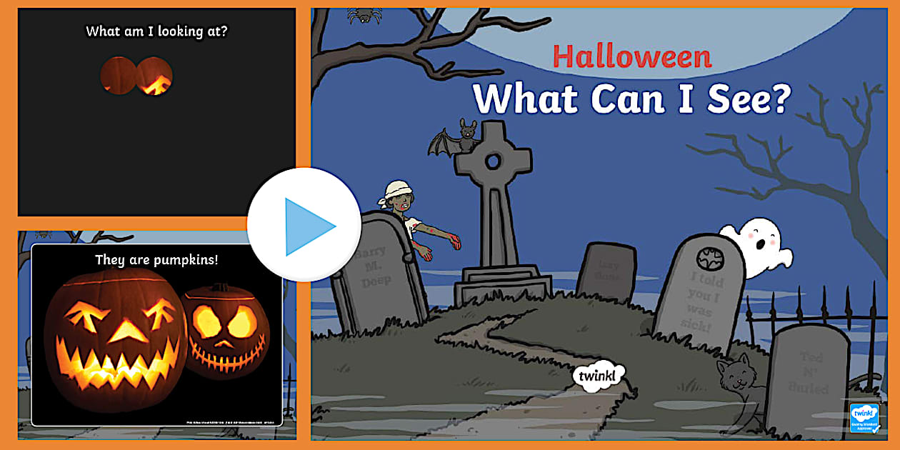 What Can You See? Halloween PowerPoint Game - ESL Halloween Game