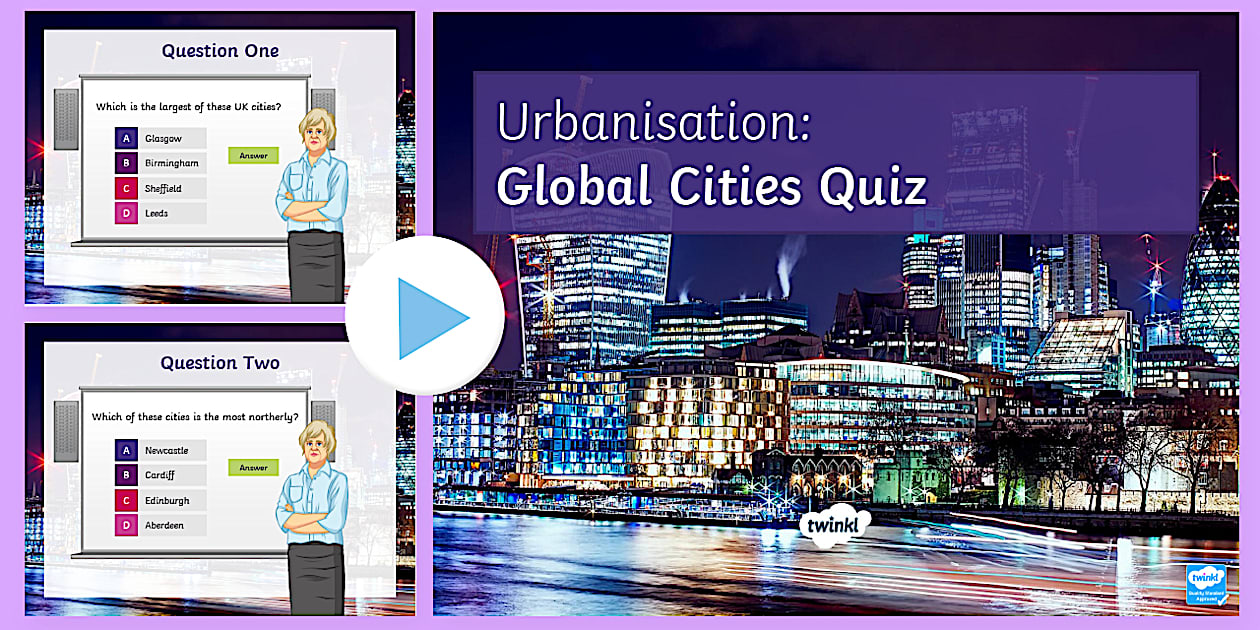 Globalisation: UK cities geography questions | KS3 | Beyond