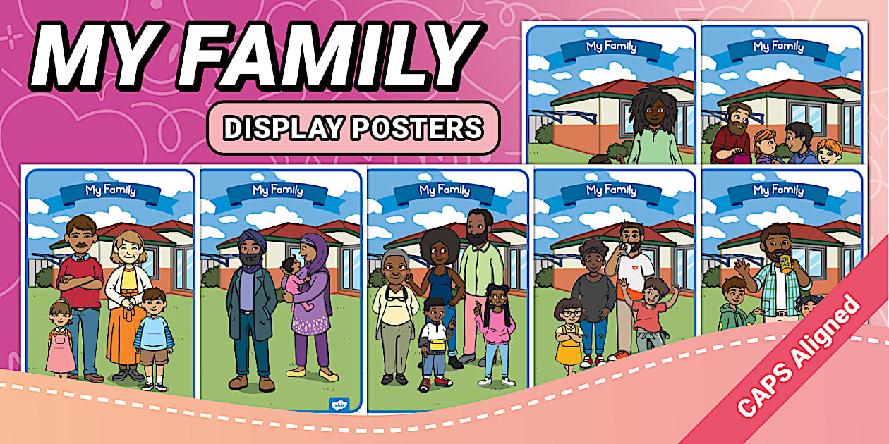 Grade 1 LS - Term 2 - Me and My Family -Poster: Families