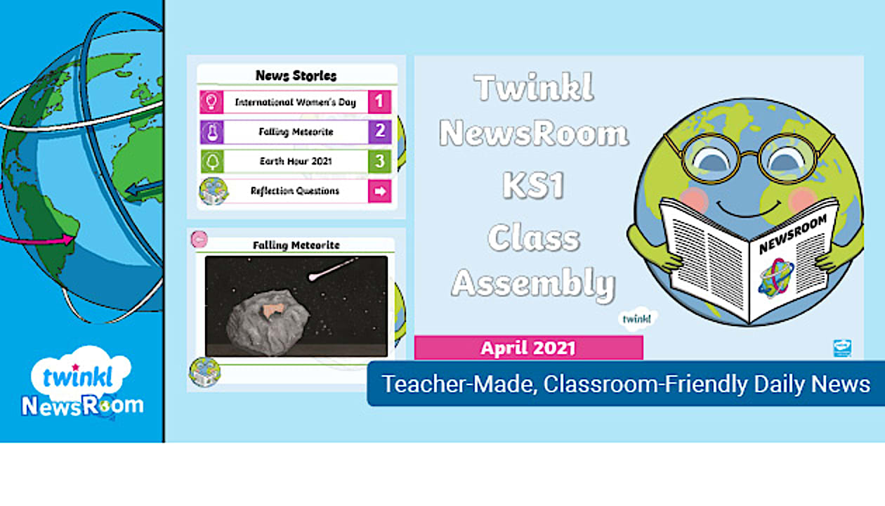 NewsRoom KS1 Class Assembly - April 2021 (teacher made)