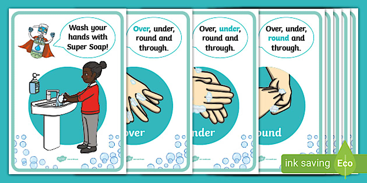 Super Soap Handwashing Posters (teacher made) - Twinkl