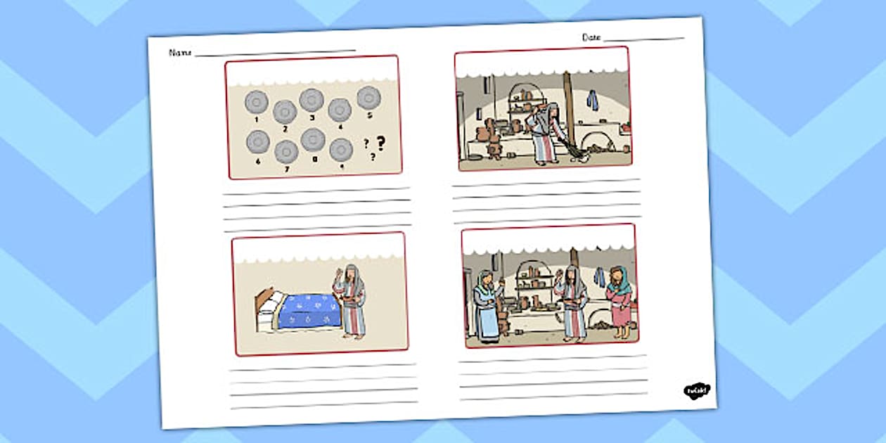 The Lost Coin Storyboard Template - Twinkl