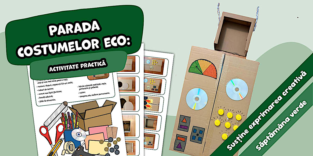 Parada costumelor eco: Robot – Activitate practică