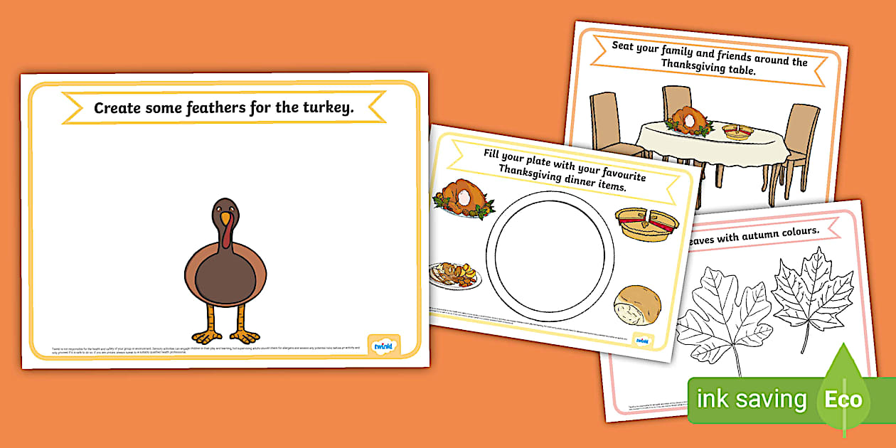 Thanksgiving Modelling Dough Mats