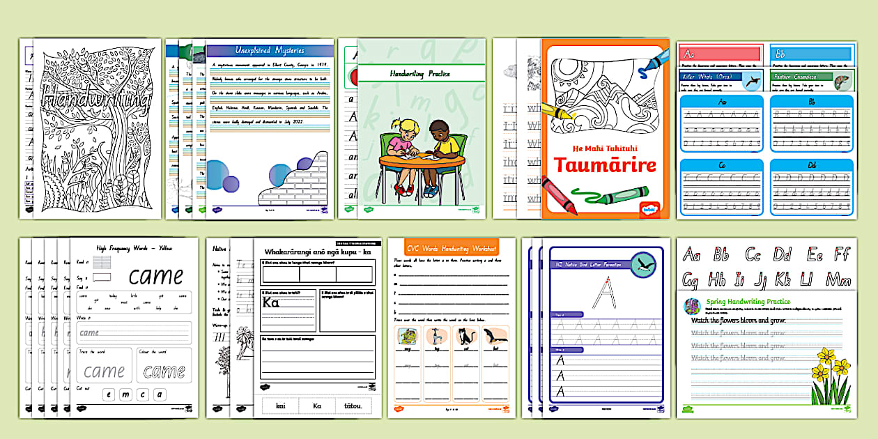 New Zealand Handwriting Taster Pack (Teacher-Made) - Twinkl