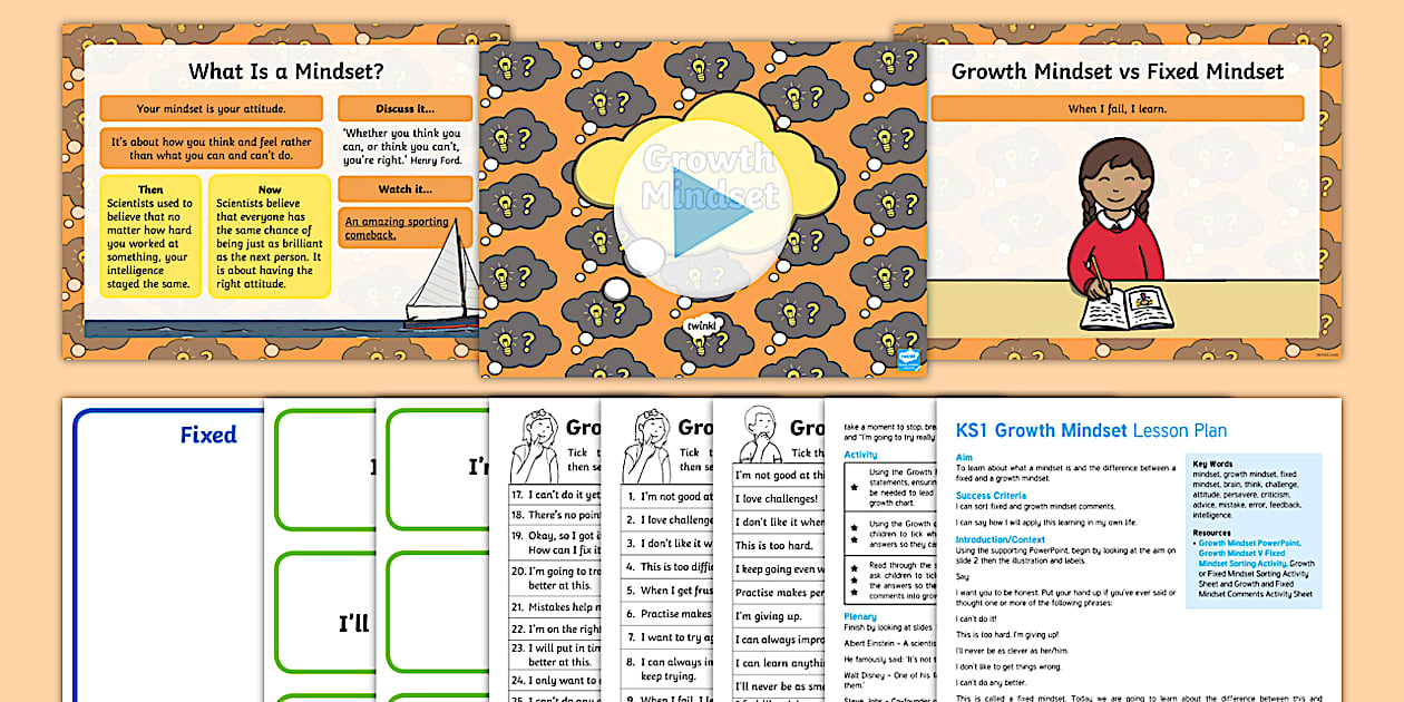 KS1 Growth Mindset Lesson Plan | Growth Mindset | Twinkl