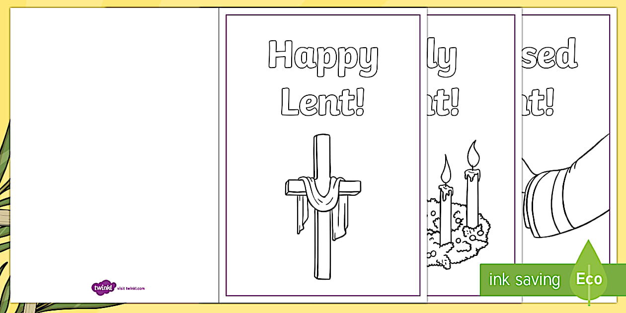ROI Lent Greeting Cards (teacher made) - Twinkl