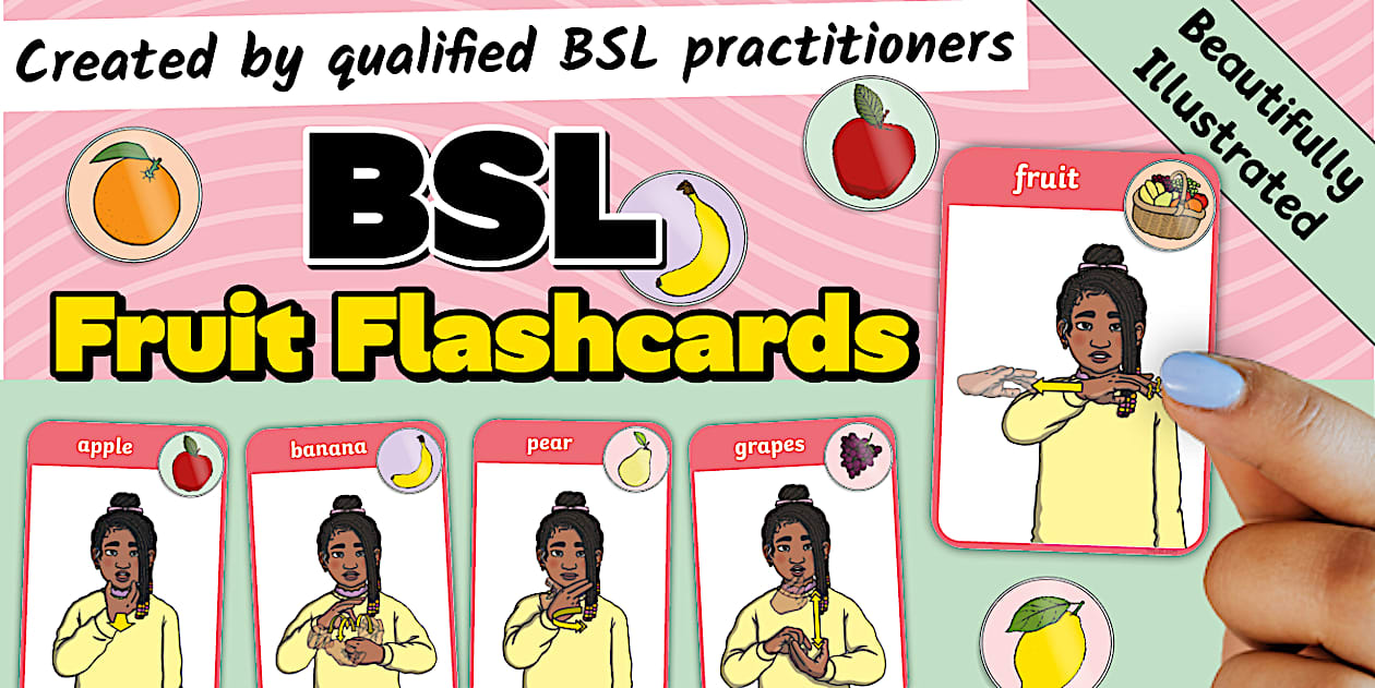 BSL Fruit Flashcards