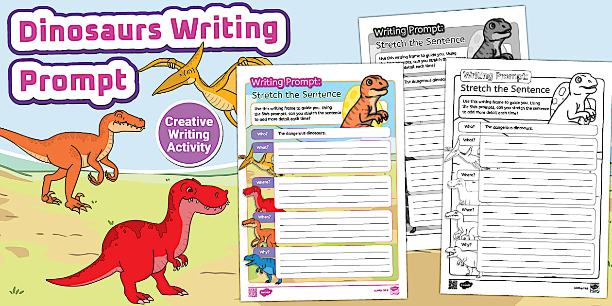 Dinosaurs Writing Prompt: Stretch the Sentence