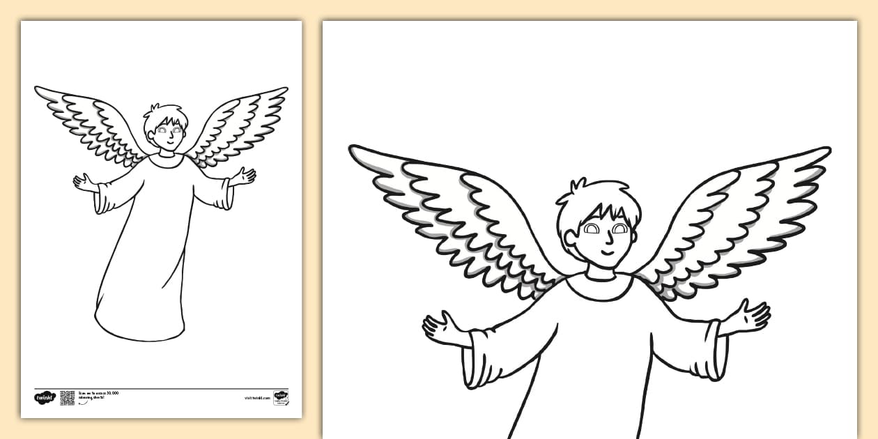 Angel Colouring Sheet | Colouring Sheets (teacher made)