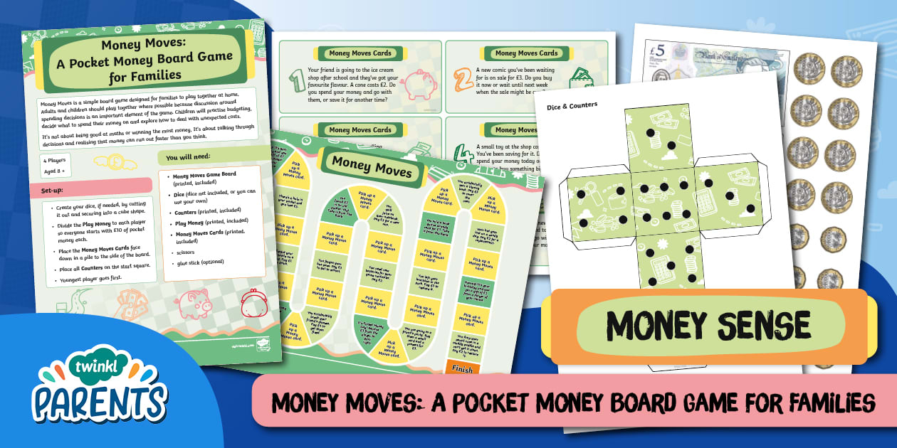 Money Sense: Budgeting Pocket Money Board Game (KS2)