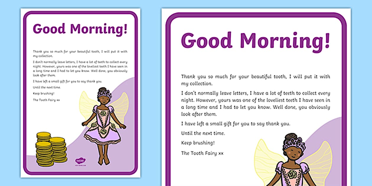Tooth Fairy Letter - Teaching Resources (teacher made)