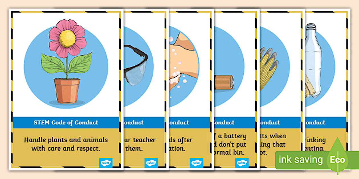 STEM Safety Display Posters Years 3-6 (teacher made)