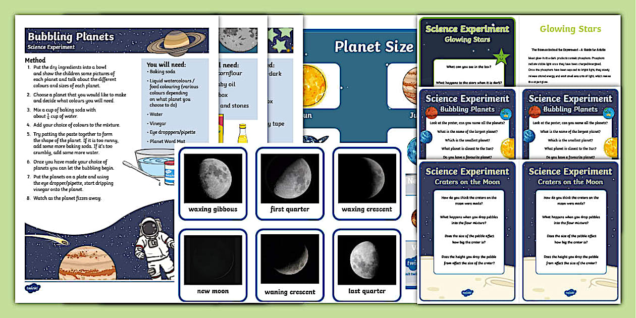 EYFS Space Science Experiments Resource Pack (teacher made)