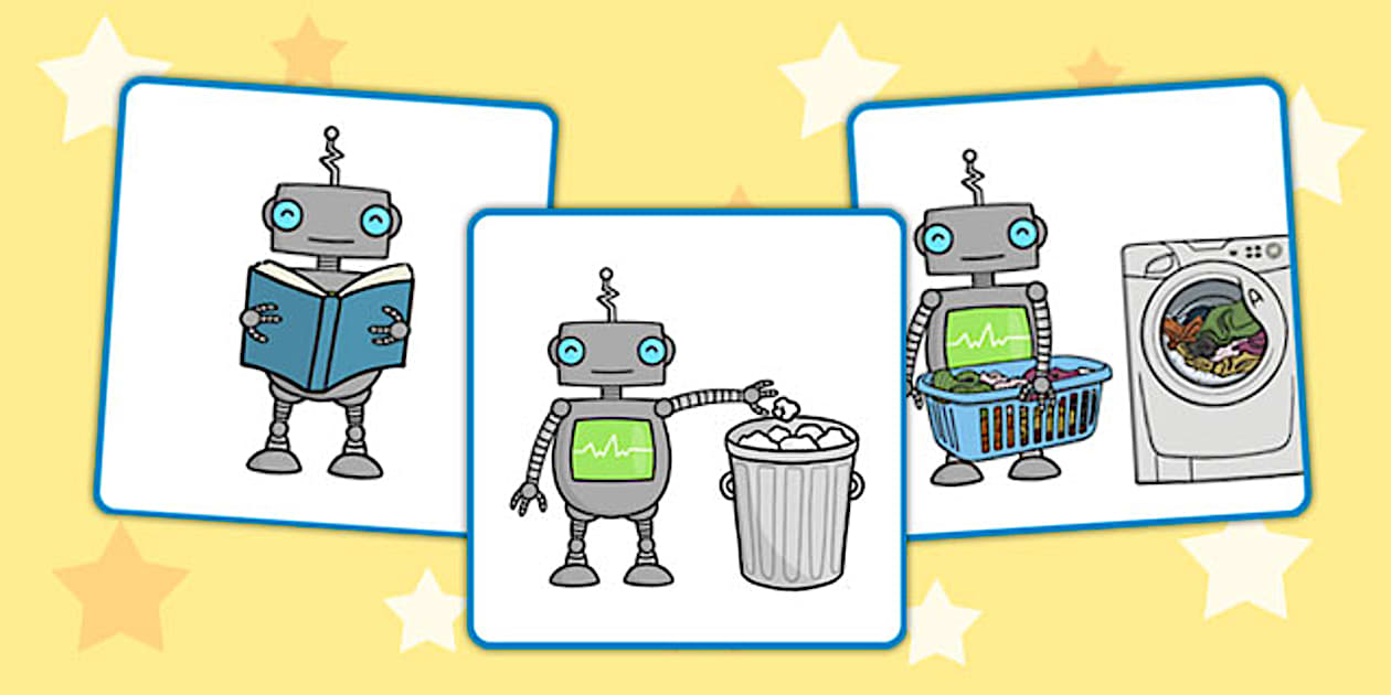 👉 Robot Job Cards (teacher made) - Twinkl