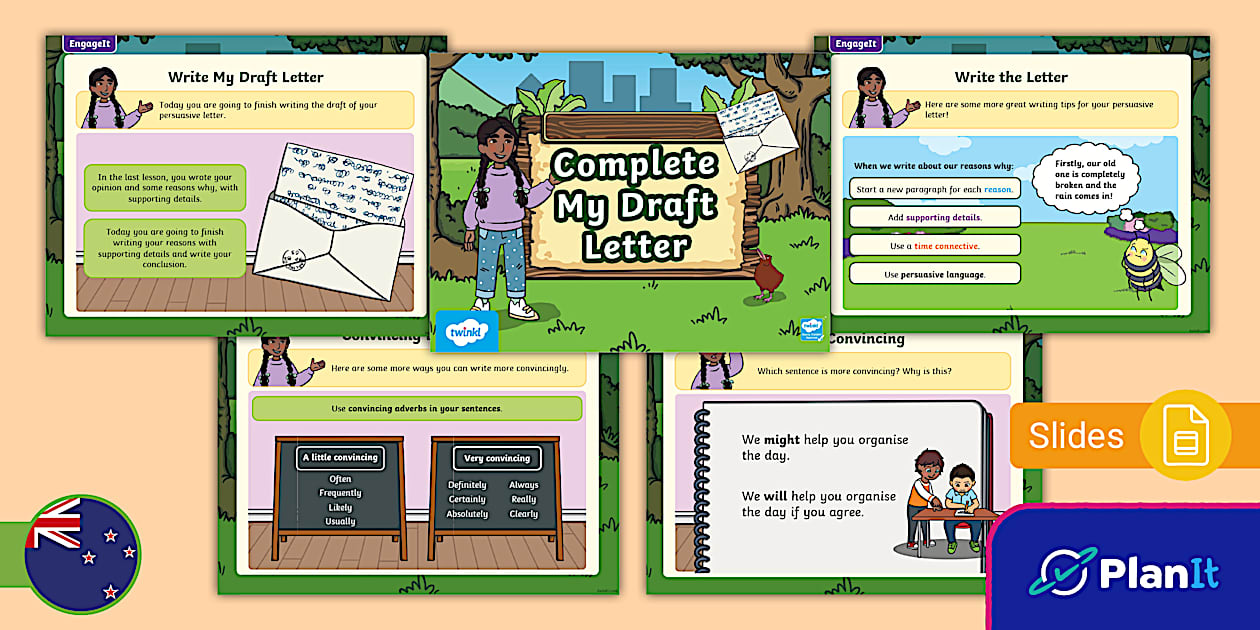 Phase 1 Write a Persuasive Letter Lesson 6:Complete My Draft