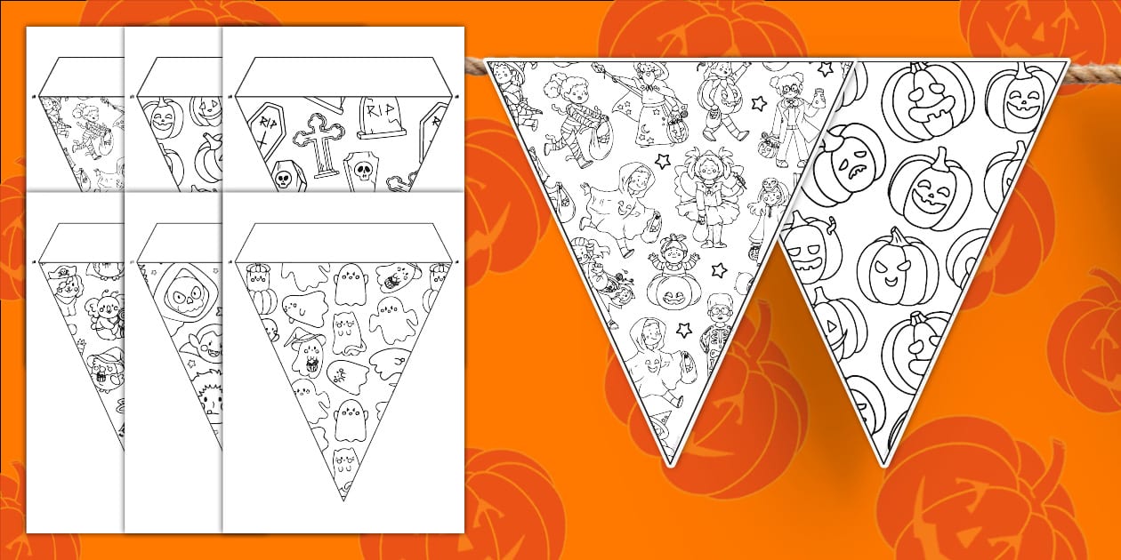 Banderole Doodle Halloween (teacher made) - Twinkl