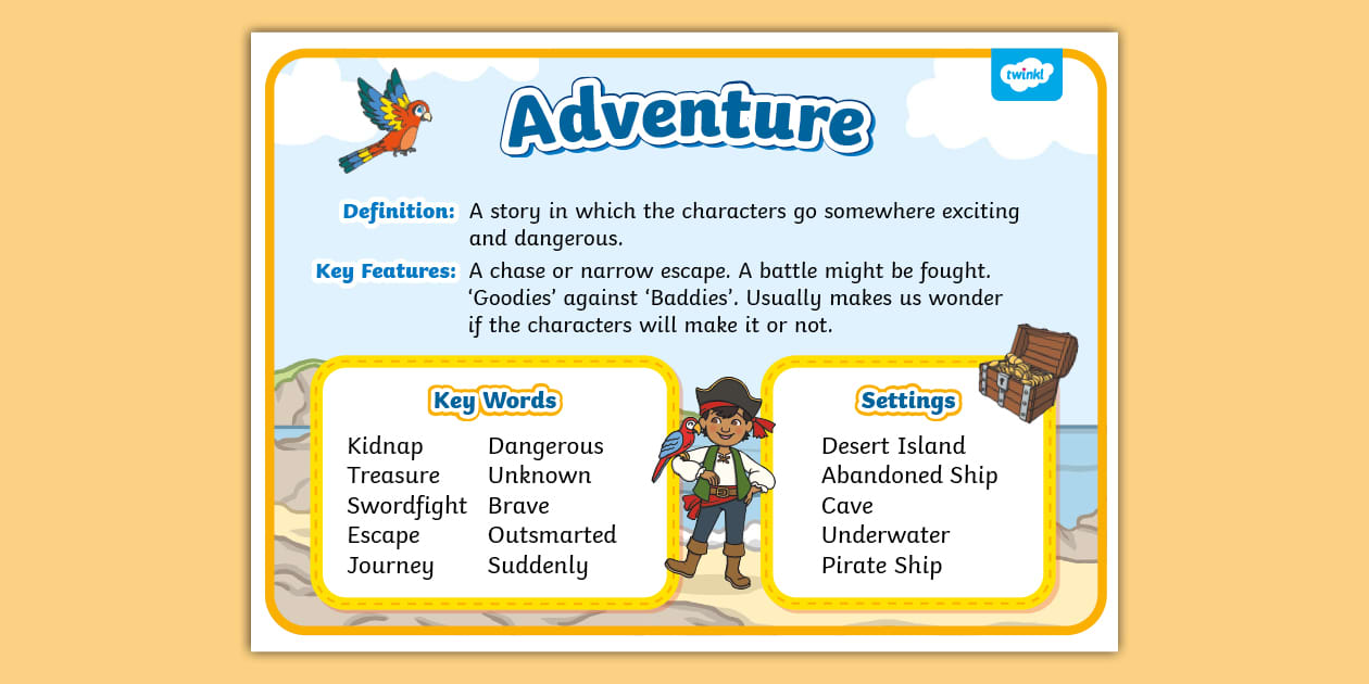 Adventure Stories Display | Story Writing Genres - Twinkl