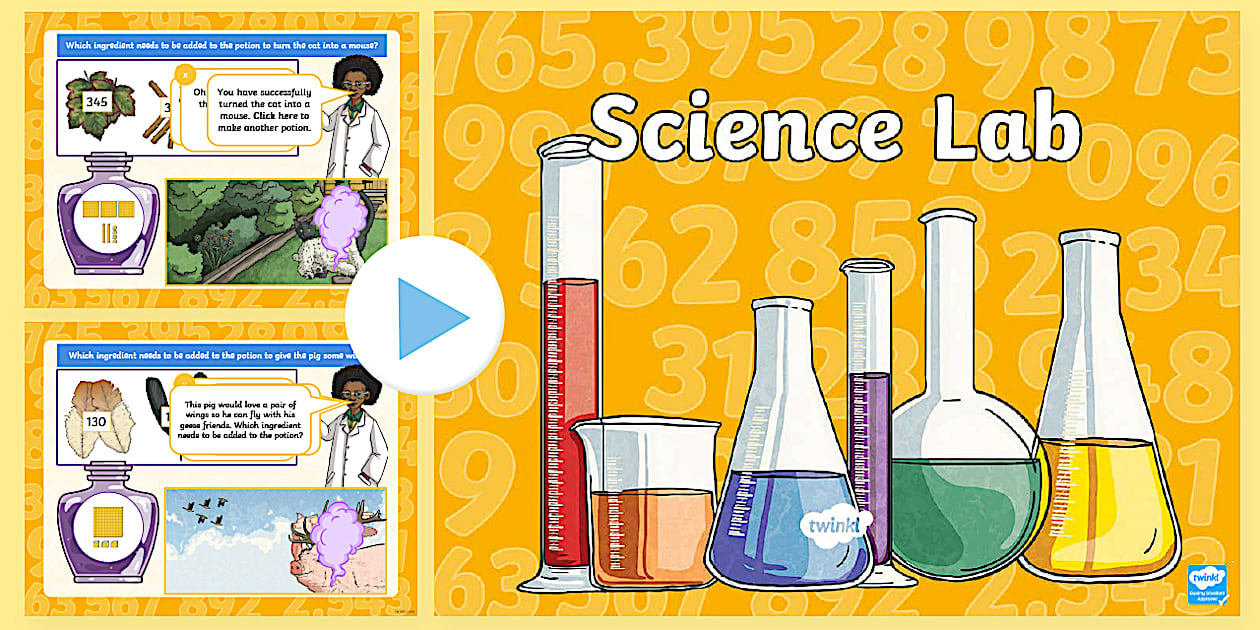 Science Themed Reading and Writing Numbers Game - Twinkl