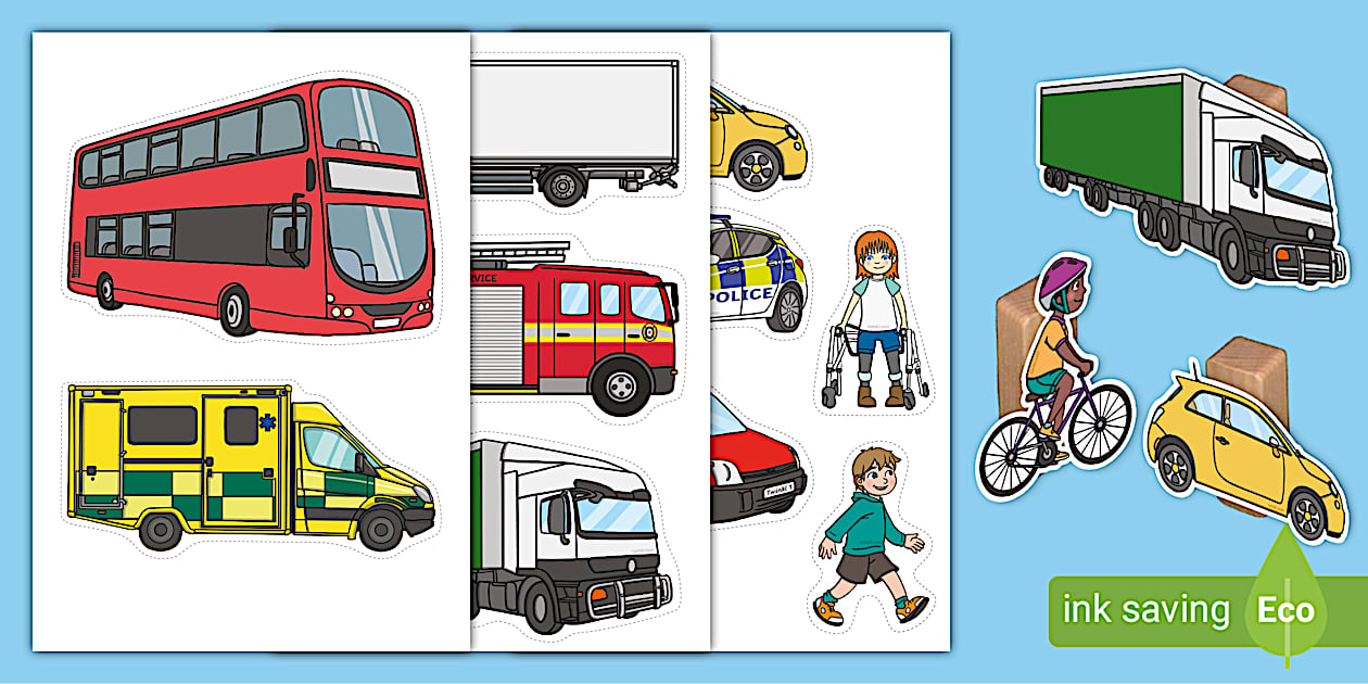 Transport Small World Characters | Twinkl - Twinkl