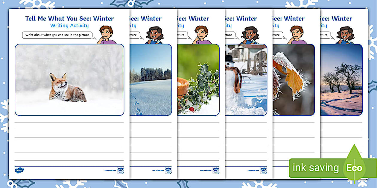 Tell Me What You See: Winter Writing Activities | Twinkl