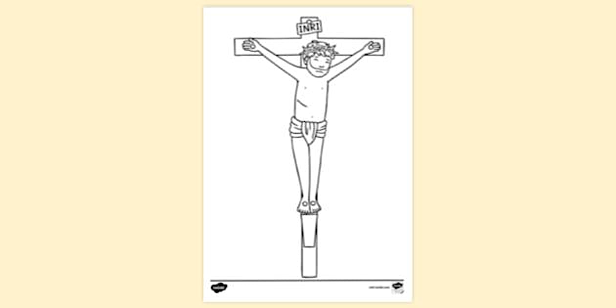 Jesus Colouring Page | Easter | KS1 and KS2 Resources