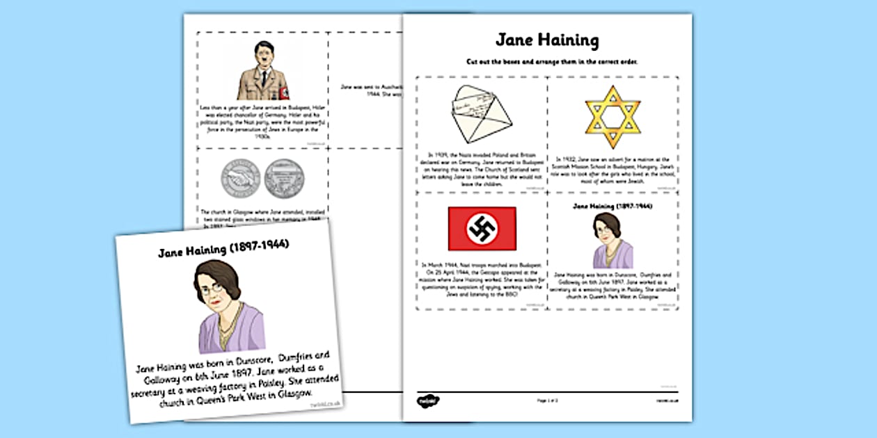 Black and White Scottish Significant Individuals Jane Haining Sequencing