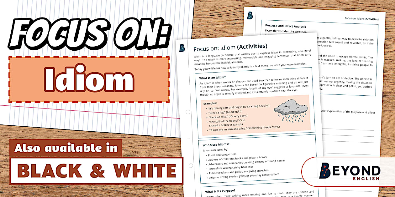 Focus on: Idiom (Activities)