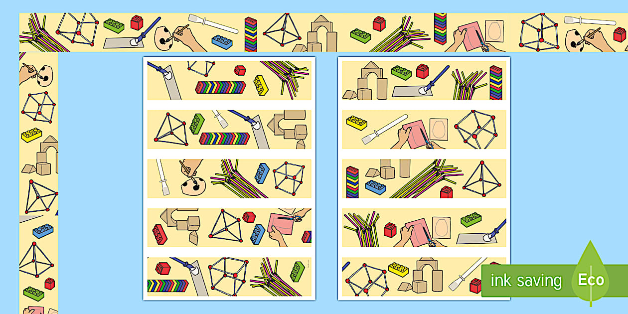 👉 Construction Area Themed Display Border - construction area