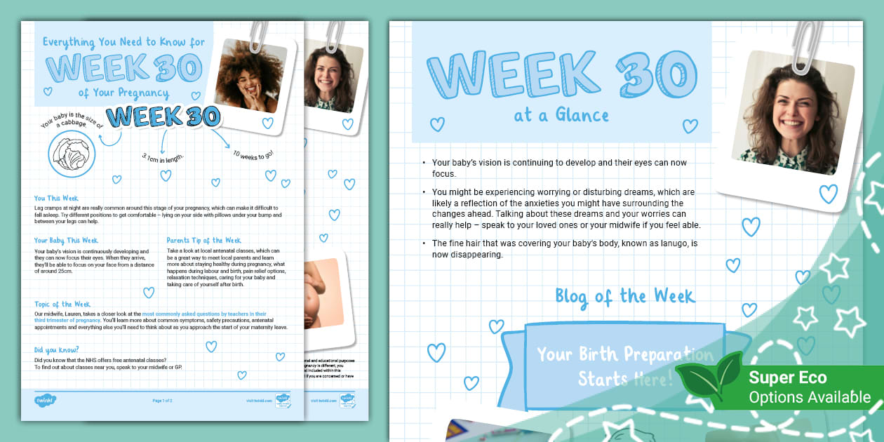 FREE! - Everything You Need to Know for Week 30 of Your Pregnancy