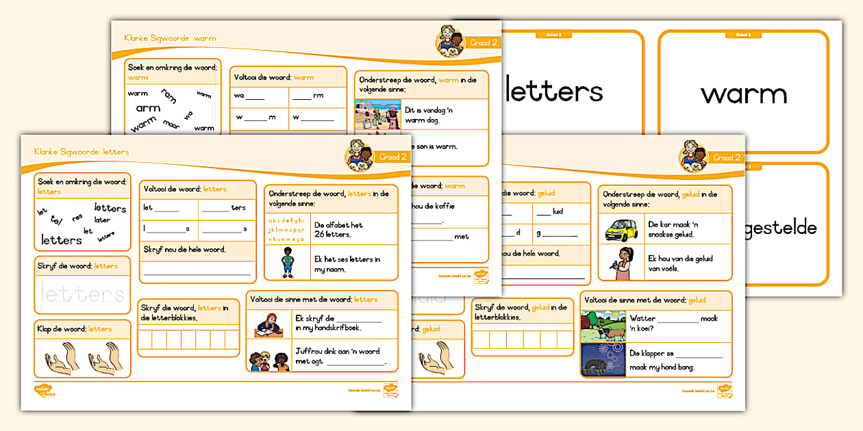 Graad 2 Klanke Sigwoorde fl- (teacher made) - Twinkl