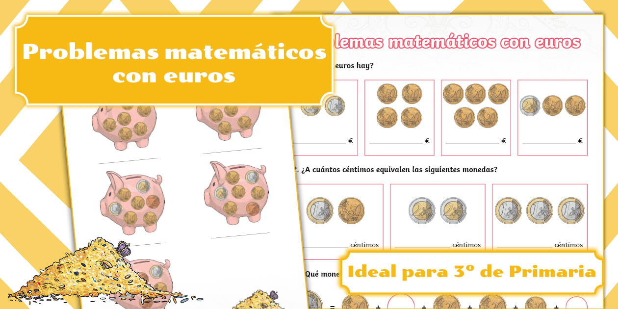 Ficha de actividad: Problemas matemáticos con euros