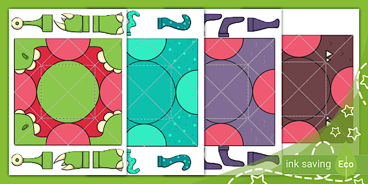 Aliens and Monsters Fortune Tellers (teacher made) - Twinkl