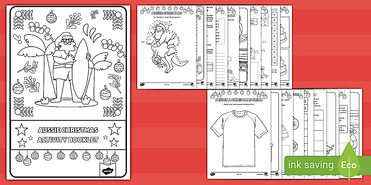 Aussie Christmas Activity Booklet F-2 (teacher made)